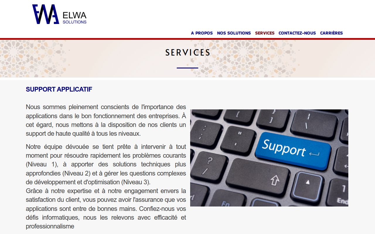 ELWA SOLUTIONS - SERVICES